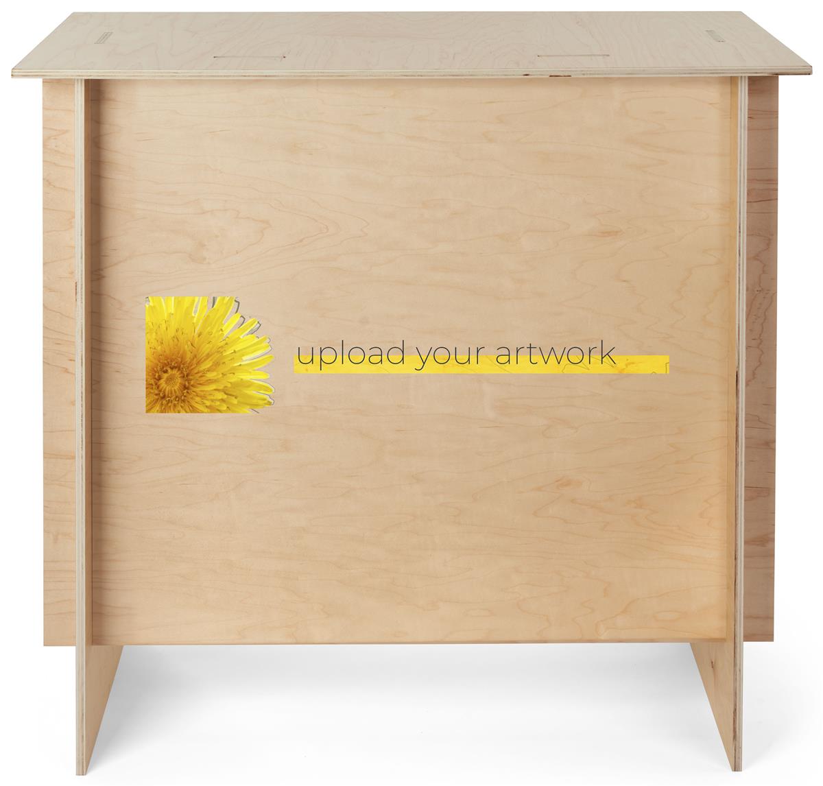 Custom-Printed Wooden Display Counter | Fully-Collapsible Design