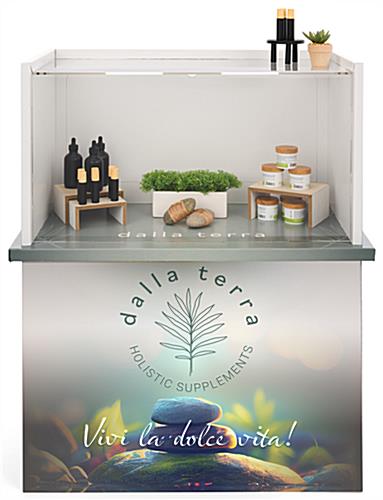 Portable Acrylic Display Counter with Graphics | FSC-Certified