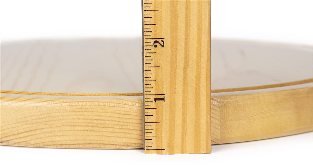 Glass Dome Wood Bases | Natural or Dark Brown Finish