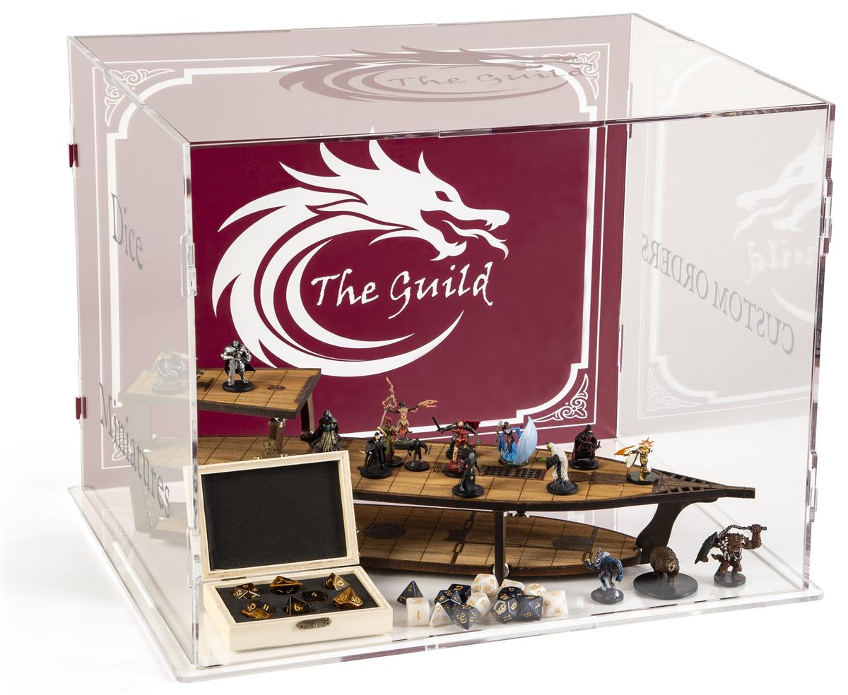 6-Sided Printed Display Riser Case | 19 x 15 x 15 Tabletop Box