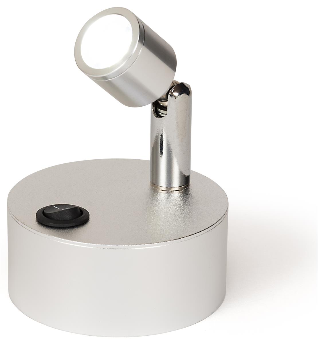 Display Case Spotlights | 4 Sizes, Set of Two in Black or Silver