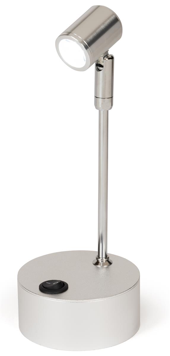 Display Case Spotlights | 4 Sizes, Set of Two in Black or Silver