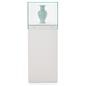 Glass-Top Pedestal Display Case | Frameless Glass Showcase