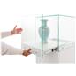 Glass-Top Pedestal Display Case | Frameless Glass Showcase