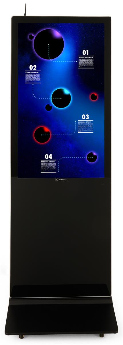 Digital Display Advertising Floor Stand | Android 11 OS