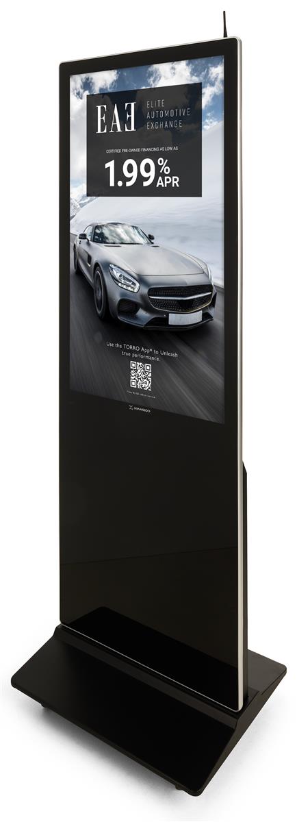 Digital Display Advertising Floor Stand | Android 11 OS