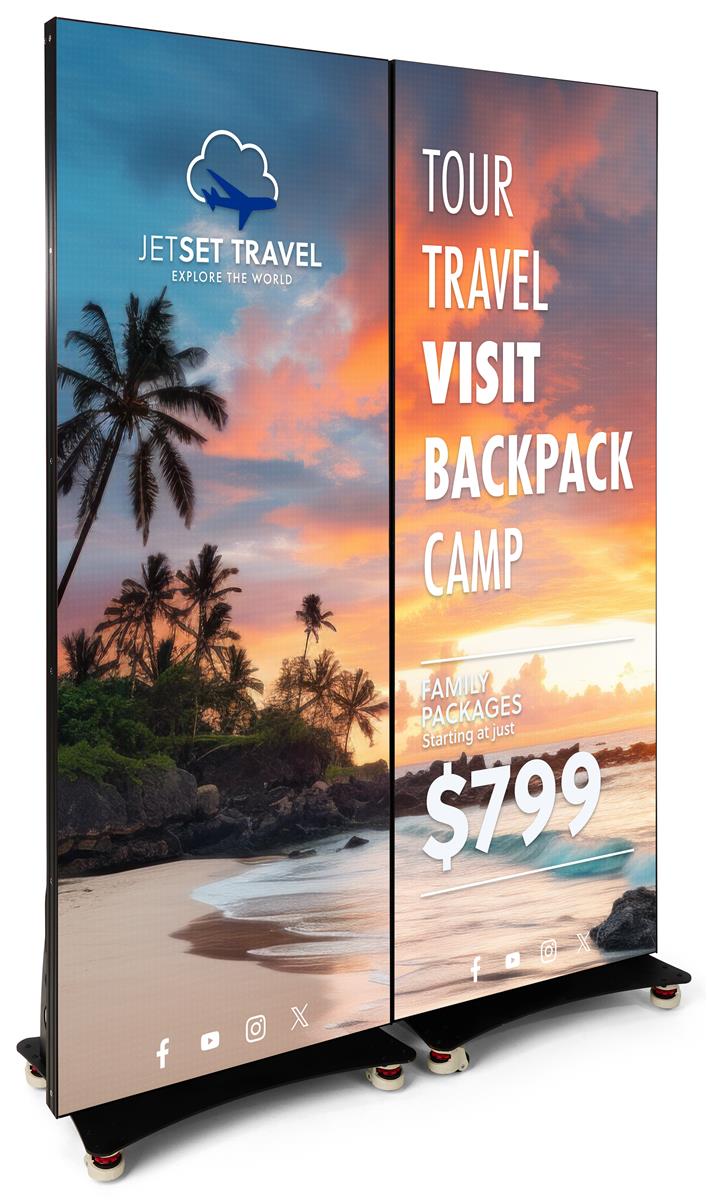 80" LED Poster Display with Extended Screen Compatibility