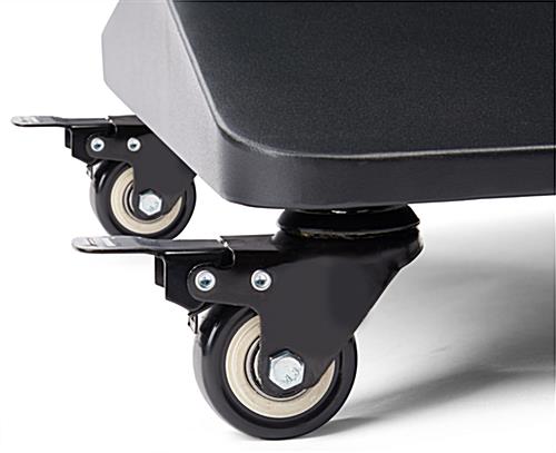 Digital Poster Display | UHD Display with Locking Caster Wheels