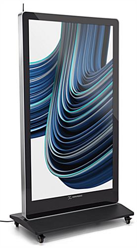 Digital Poster Screen | 65" Full-Length Rolling Display