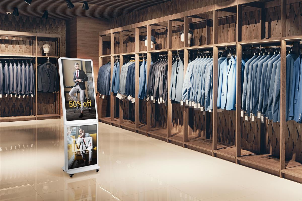 Backlit Multimedia Kiosk with Signage | Android 7.1 OS