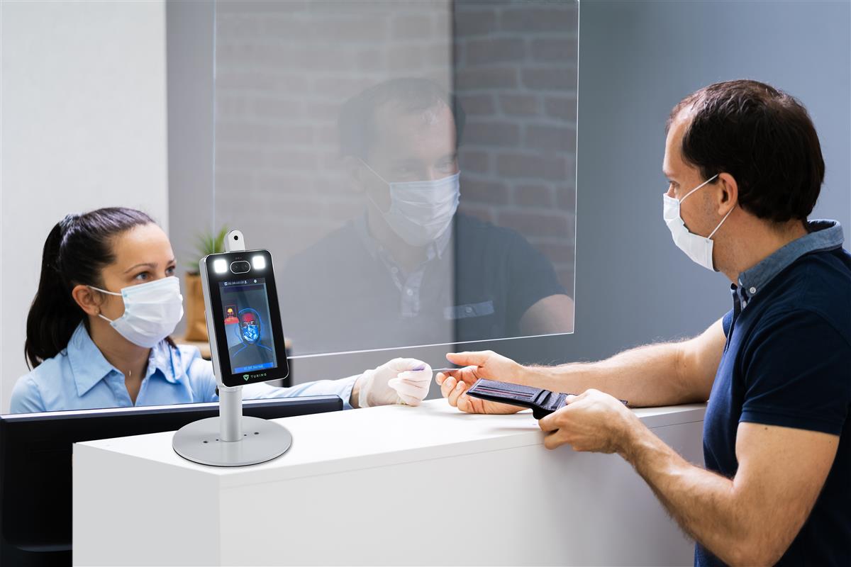 Adjustable Countertop Temperature Screening Device | Non-Touch