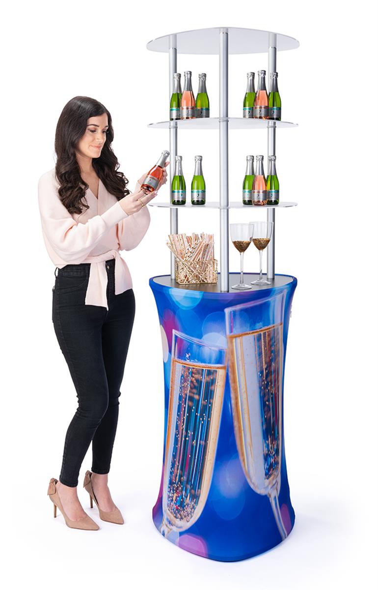 Display Rack with Acrylic Shelves