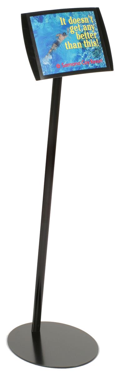 Curved Sign Frame | 8.5 x 11 Magnetic Flip Style Display