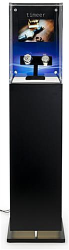 Multimedia Display Case Pedestal | Custom UV Printed Graphics