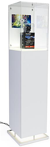 Multimedia Display Case Pedestal | Custom UV Printed Graphics