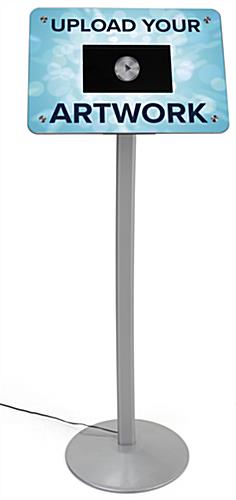 Small Digital Signage Stand | Portable Sign with Custom Graphic