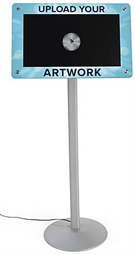 Custom Frame Digital Pedestal Sign | Audio, Video and Photo Slide