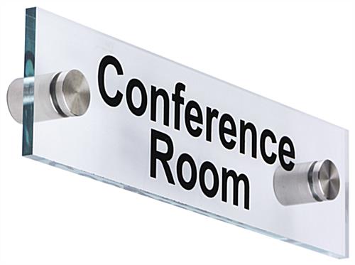“Conference Room”/“Office” Door Signs | Acrylic with Standoffs