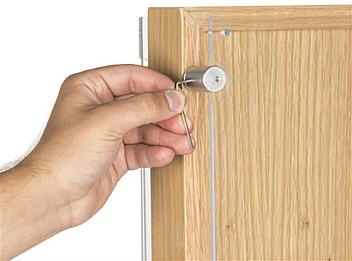 Double-Sided Oak Poster Holder | Magnetic Acrylic Frame