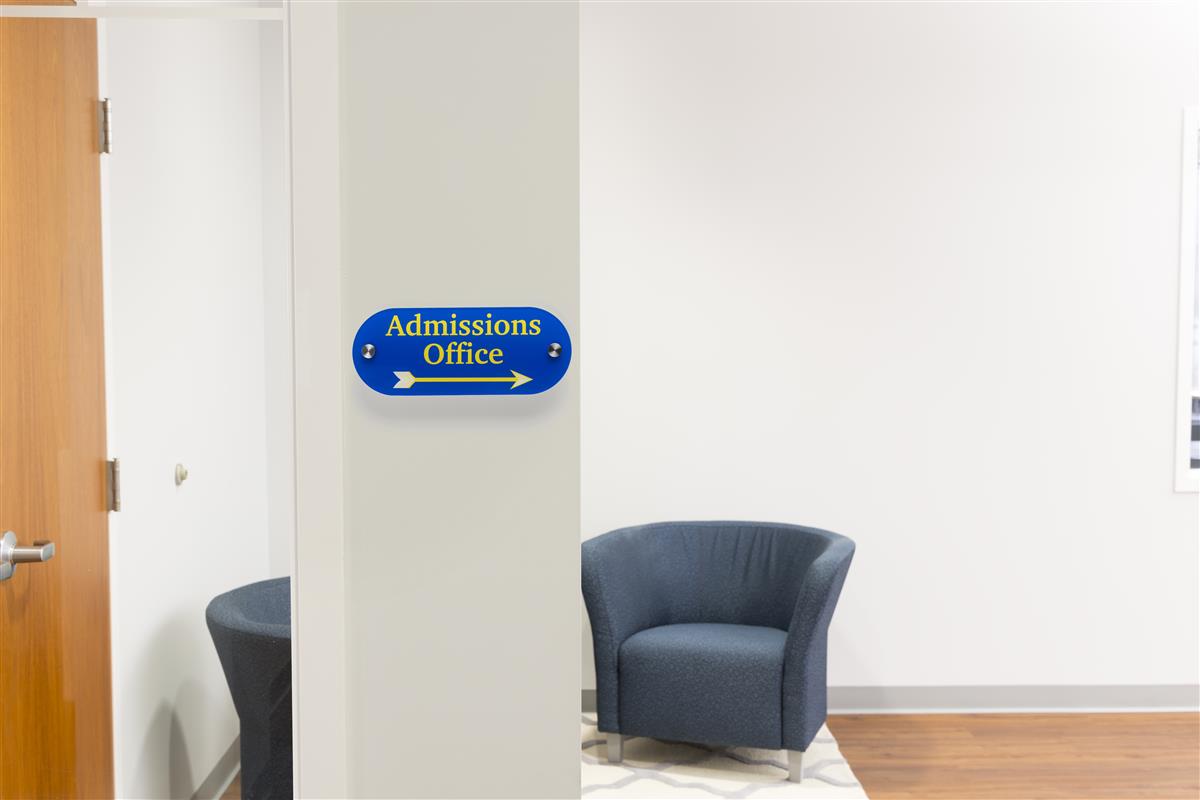 Custom Oval Door Sign with Standoffs | UV Printed Graphics