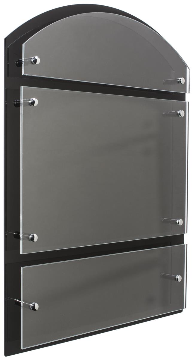 3-Panel Custom Directory Sign | Logo, Location & Address Labels