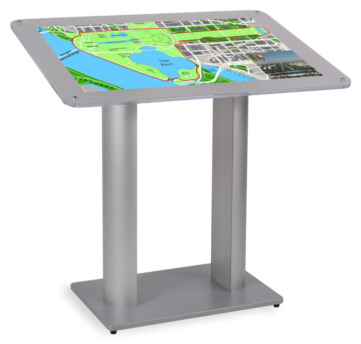 Lobby Directory | Angled Poster Frame With Silver Finish