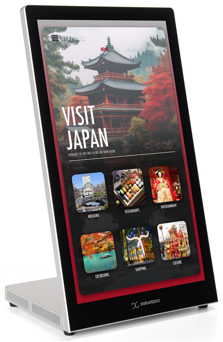 Touchscreen Tabletop Kiosk | 10Pt PCAP Touch Display