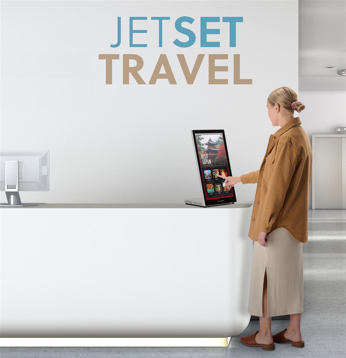 Touchscreen Tabletop Kiosk | 10Pt PCAP Touch Display