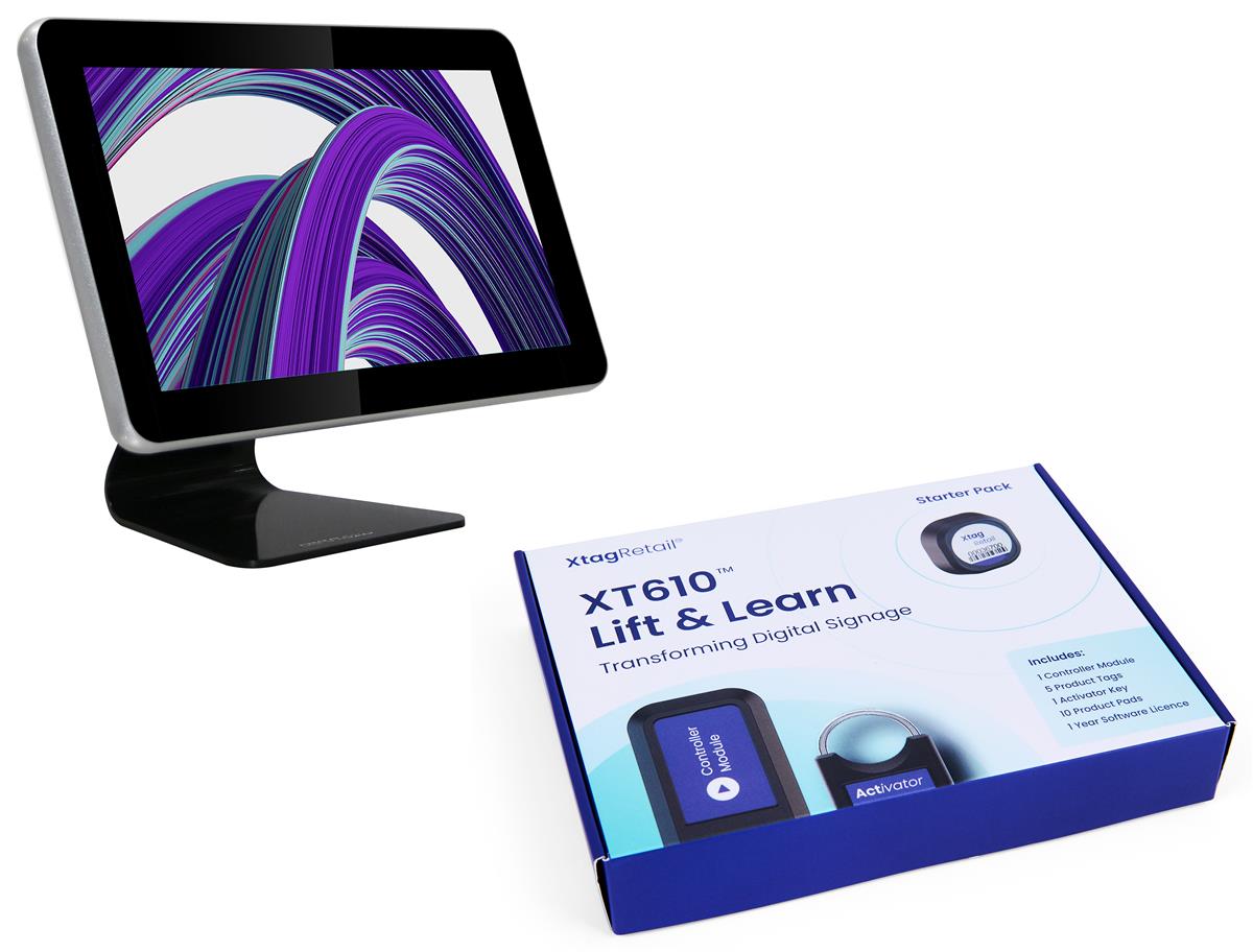 Lift and Learn Digital Signage | Xtag and Digital Display Bundle
