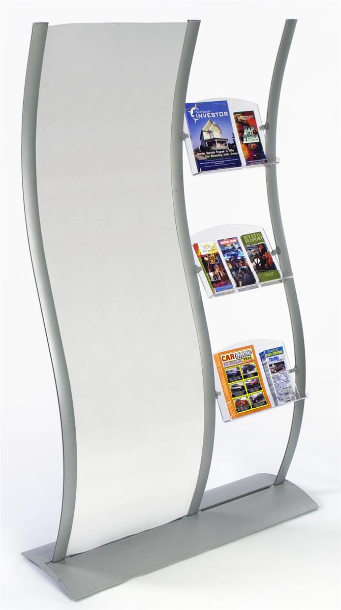 Flyer holders | Wave Sign With Clear Acrylic for Poster