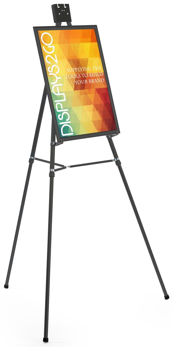 Black Easel Stand w/ 18” x 24” Snap Frame