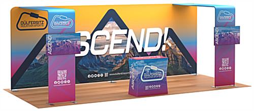 10x20 Pop Up Tradeshow Booth | Dual Monitor Mounts | Displays2Go