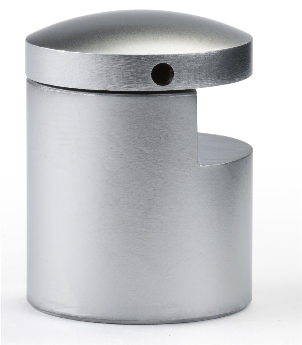 Silver Sign Support | 1 x 5/8 Round Edge Grip Standoffs