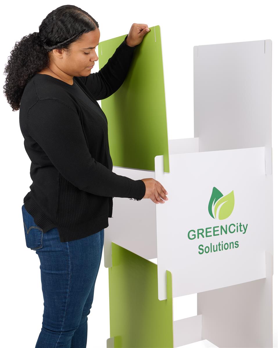Flat Pack Cube Display Signage | Custom Printed Panels