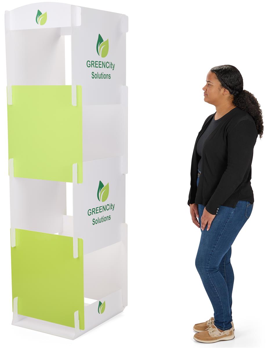 Flat Pack Cube Display Signage | Custom Printed Panels