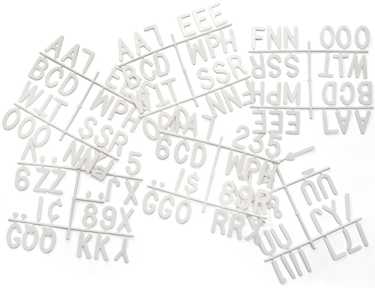 3" Standard Letter Set - (4) Sheets