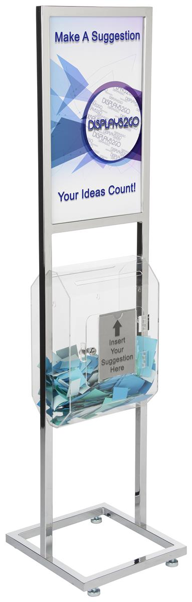 Poster Stand with Fundraising Box | 14” x 22” Signs