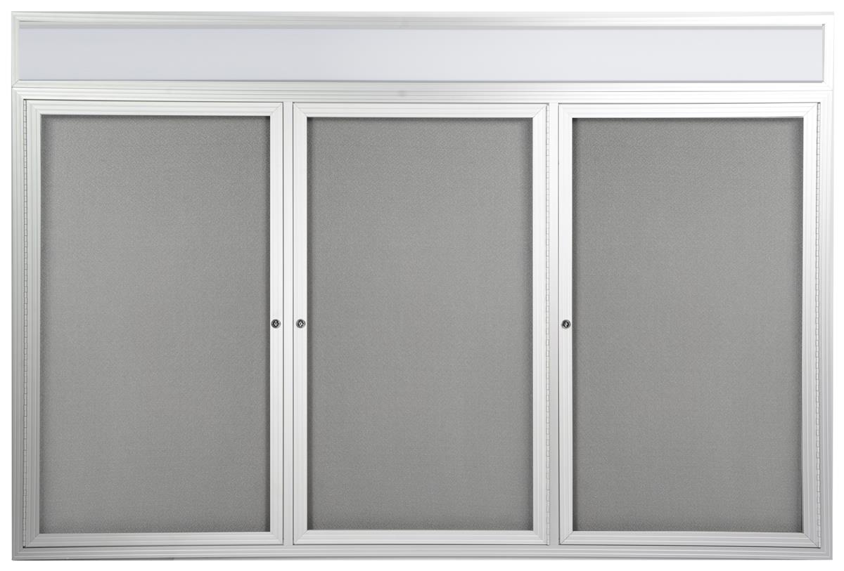 Enclosed Fabric Tackboards - 72 x 48