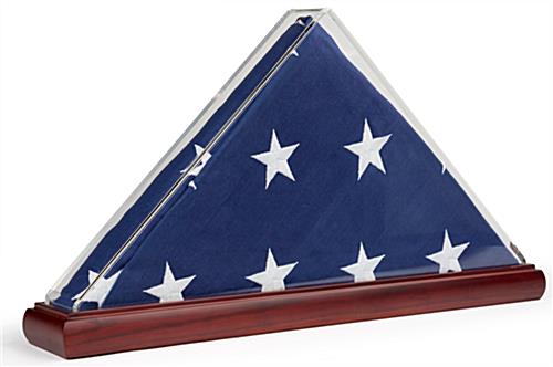 Clear Acrylic Display Case for Flag | Holds 5’ x 8’ Folded Banner