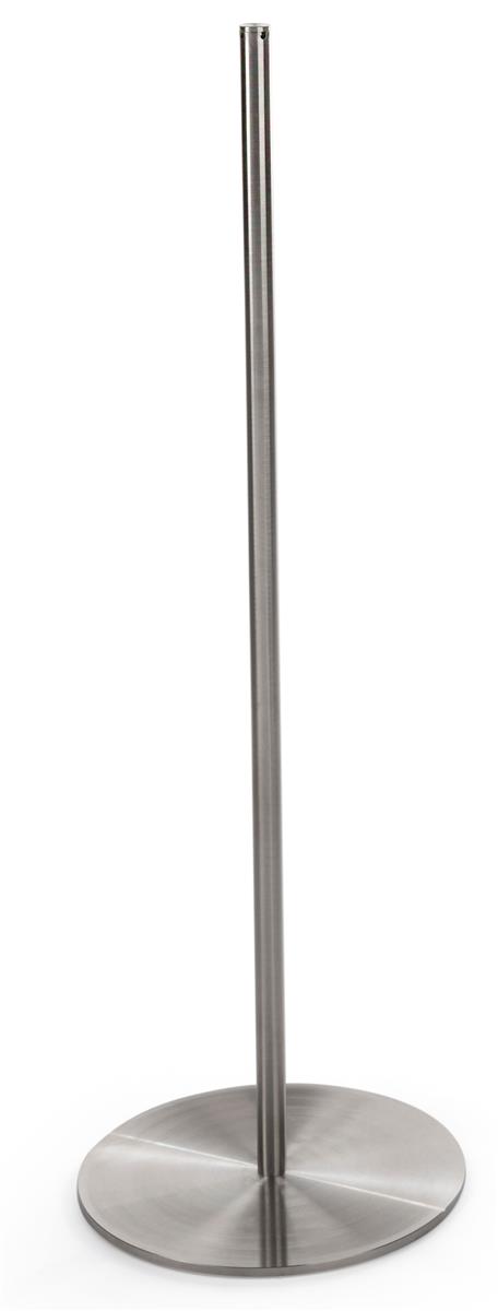 10-Stanchion Silver Museum Barrier Set | 39”H Stainless Steel