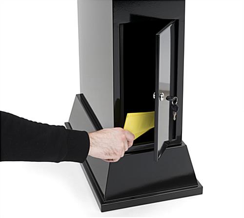 Floor Competition Entry Box with Video Screen | Brochure Pockets