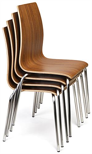 Dining Height Lunchroom Chairs | 16.5”H Stackable