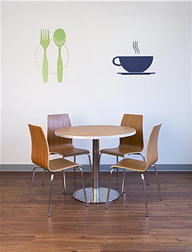 Dining Height Lunchroom Chairs | 16.5”H Stackable