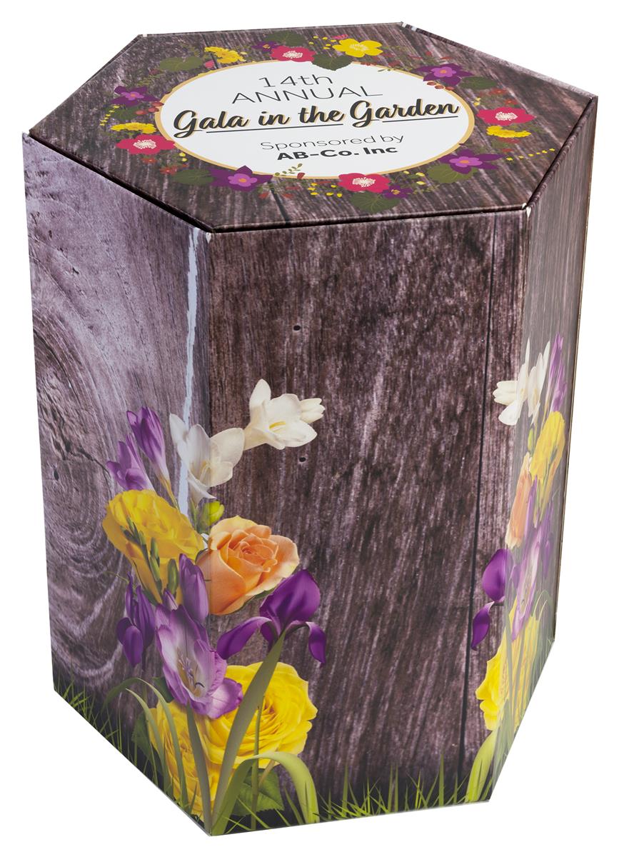 Cardboard Branded Event Table | 29" Tall | Custom Printed