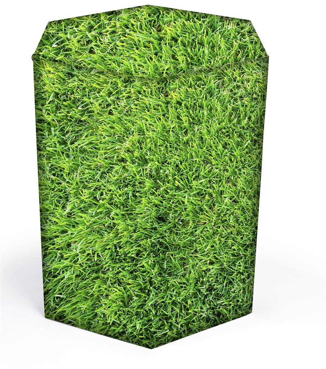 Cardboard Side Table | 29"h, Grass Print