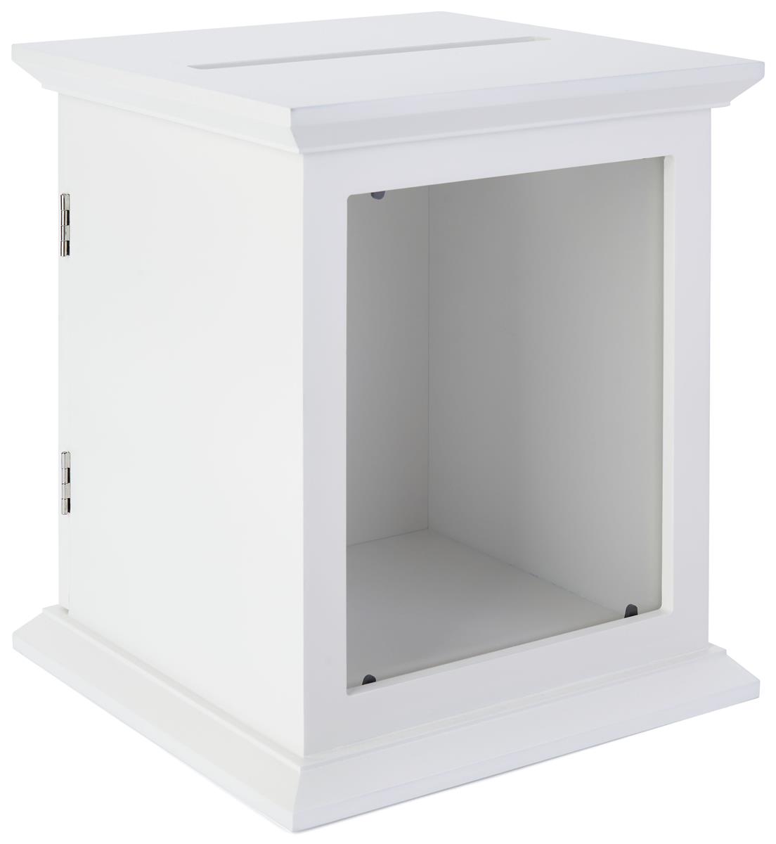 White Card Box with Photo Frame | Hinged Rear Door Opening