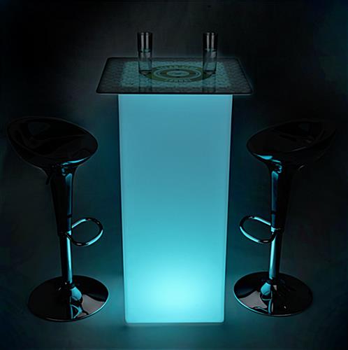 Branded LED Highboy Table Set | Remote Control