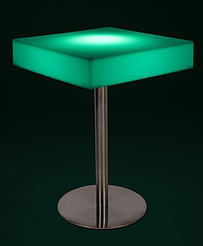 Square Illuminated Bar Table | Light Up LED Lounge Furnishings