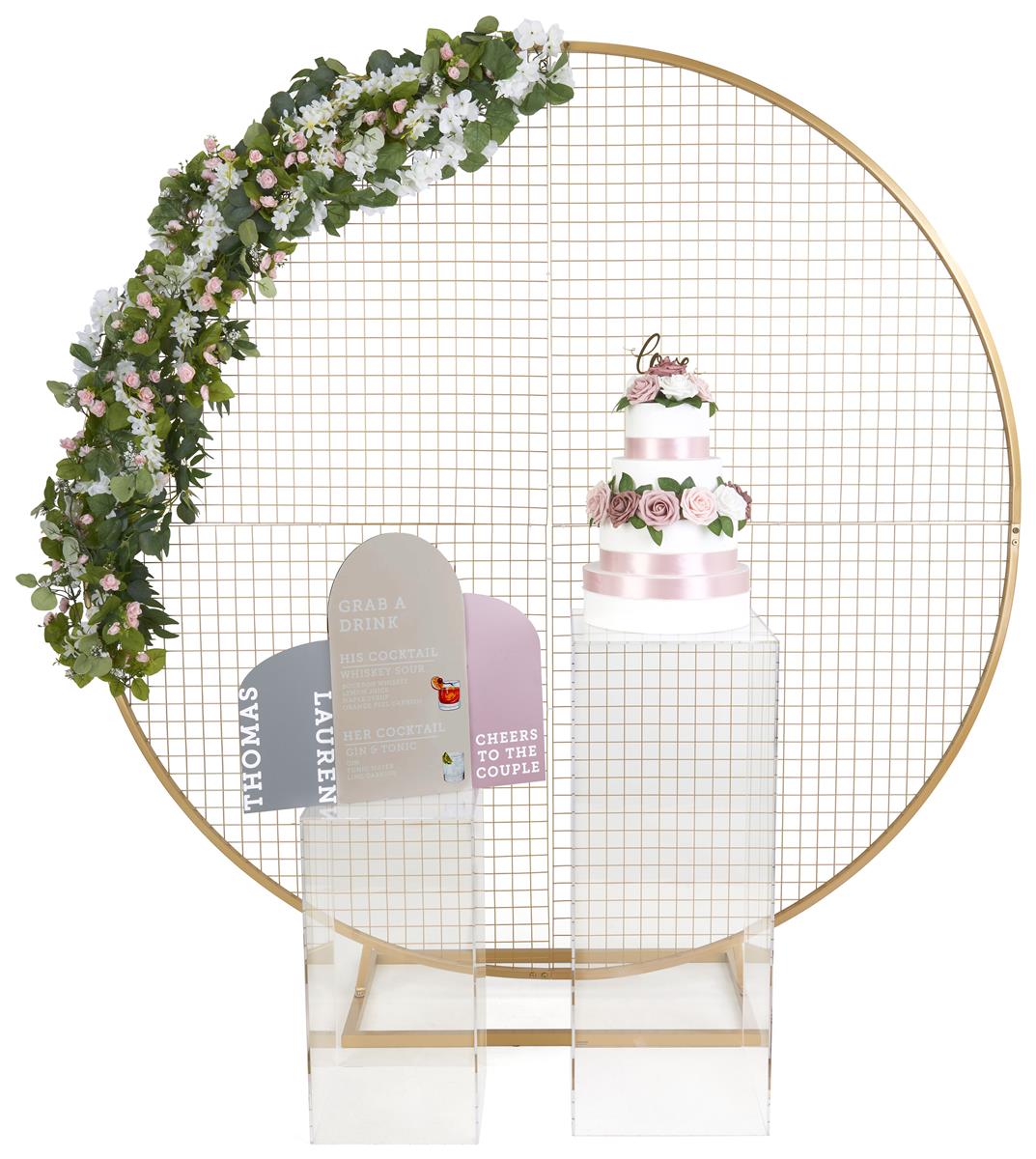 Circle Grid Backdrop | Floor Standing Design