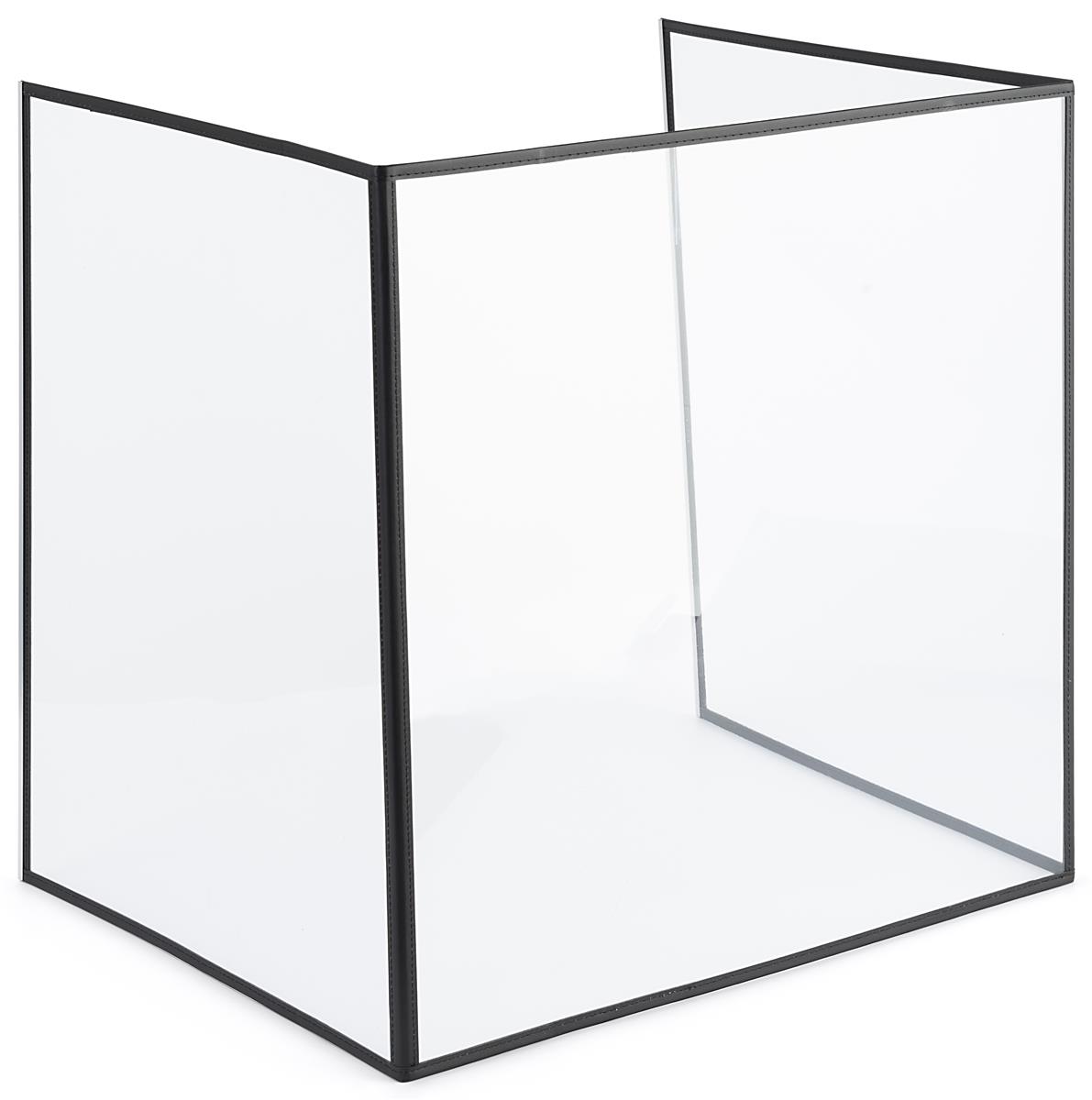 PVC Desktop Splash Shield | Set of 10 Folding Barriers